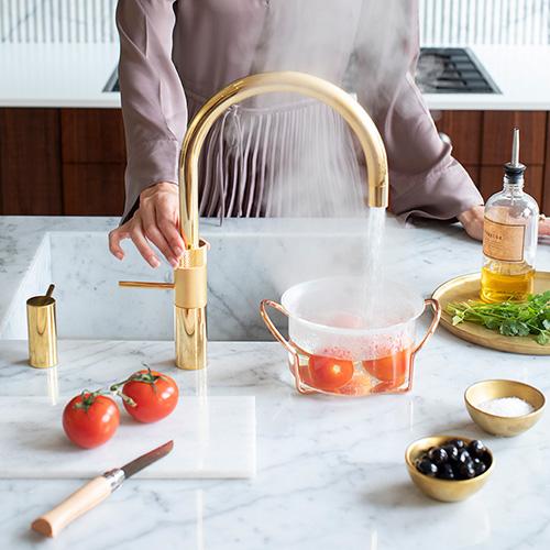 Quooker Fusion Round inkl. PRO3 & CUBE - Guld