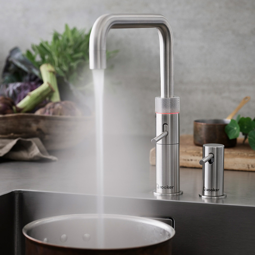 Quooker Fusion Square inkl. PRO3 - Rustfrit stål